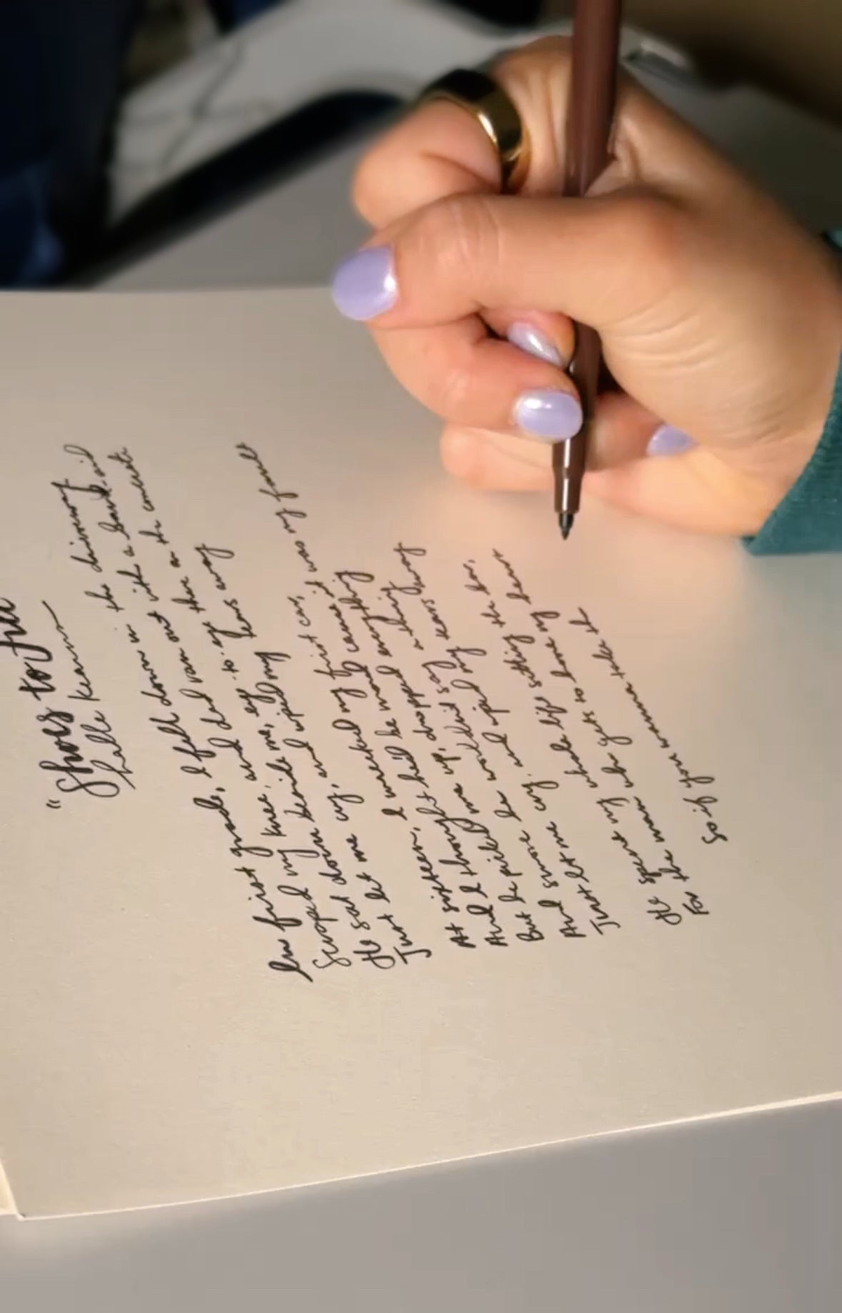 Handwritten Lyrics – Shop Halle Kearns